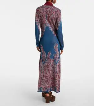 Etro Paisley Jersey Shirt Dress - Multicoloured