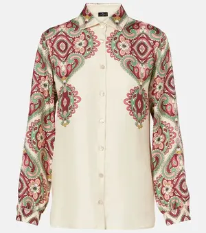 Etro Printed Silk Shirt