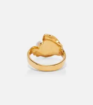 Oscar De La Renta Faux Pearl Fashion Ring