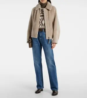 Brunello Cucinelli High-rise Straight Jeans - Blue