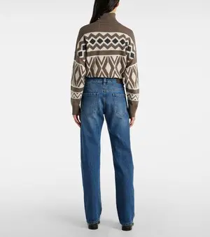 Brunello Cucinelli High-rise Straight Jeans - Blue