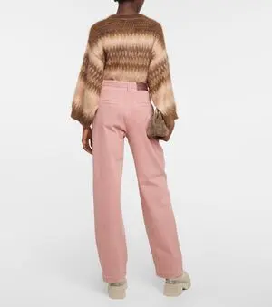 Brunello Cucinelli High-rise Straight Jeans - Pink