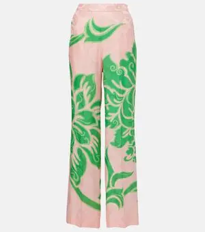 Etro Printed Straight Pants - Multicoloured