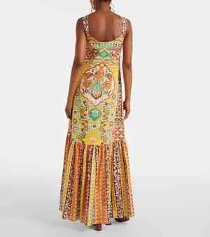 Etro Printed Cotton Maxi Dress