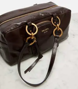 Prada Dangle Medium Leather Shoulder Bag