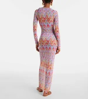 Missoni Chevron Tulle Dress - Multicoloured