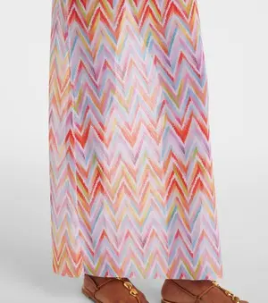 Missoni Chevron Tulle Dress - Multicoloured