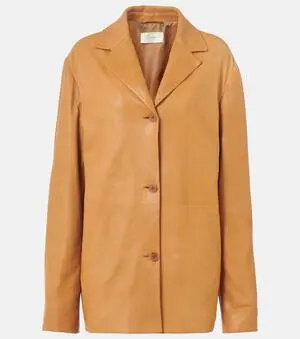 THE ROW Fabian Leather Jacket