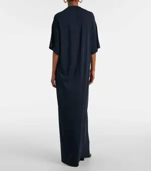 Balenciaga Cocoon Cotton Jersey Maxi Dress