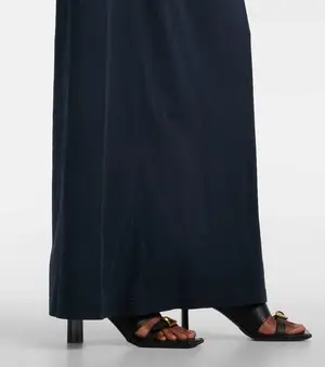 Balenciaga Cocoon Cotton Jersey Maxi Dress