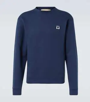Valentino Garavani Vlogo Cotton Jersey Sweatshirt