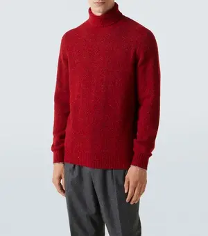 Brunello Cucinelli Alpaca, Wool, Silk, And Cotton-blend Turtleneck Sweater