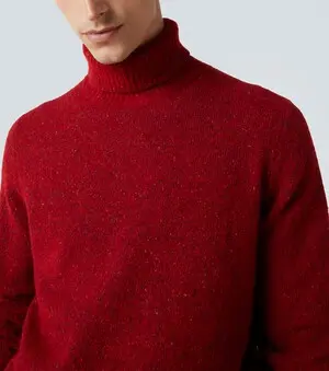 Brunello Cucinelli Alpaca, Wool, Silk, And Cotton-blend Turtleneck Sweater