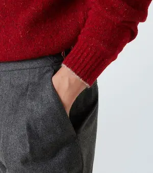 Brunello Cucinelli Alpaca, Wool, Silk, And Cotton-blend Turtleneck Sweater