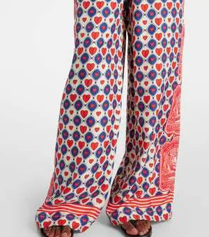 Camilla Printed Silk Palazzo Pants