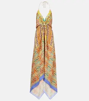 Etro Printed Silk Midi Dress - Multicoloured