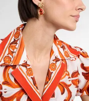 Dolce & Gabbana Dg Crystal-embellished Clip-on Earrings