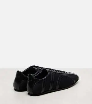 TOTEME Leather-trimmed Sneakers - Black