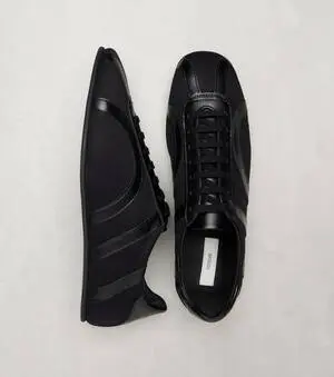 TOTEME Leather-trimmed Sneakers - Black