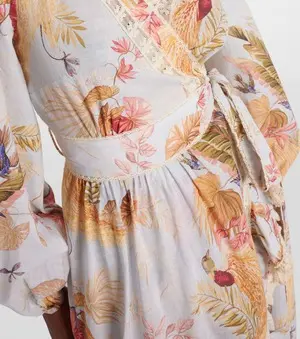 Zimmermann Ascension Floral Ruffled Midi Dress - Multicoloured