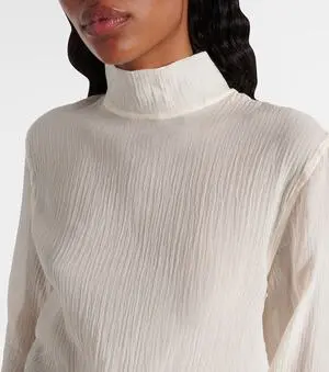 TOTEME Sheer Cotton And Silk Top