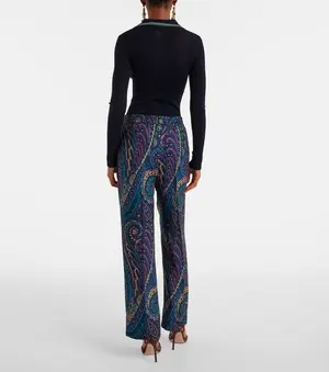 Etro Printed Straight Pants