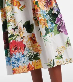 Dolce & Gabbana Floral Gathered Midi Skirt