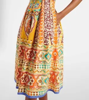 Etro Printed Cotton Midi Dress
