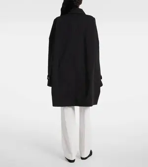 TOTEME Oversized Cotton Coat - Black