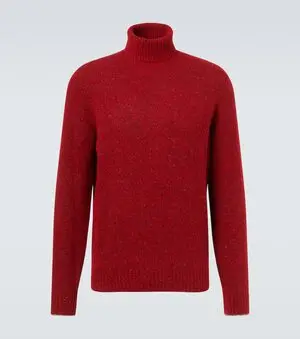 Brunello Cucinelli Alpaca, Wool, Silk, And Cotton-blend Turtleneck Sweater