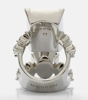 Alexander McQueen Cocktail Crystal-embellished Ring