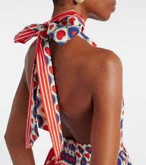 Camilla Halterneck Printed Maxi Dress
