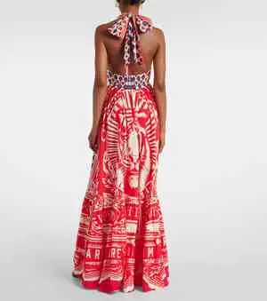 Camilla Halterneck Printed Maxi Dress