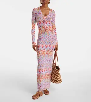 Missoni Chevron Tulle Beach Dress