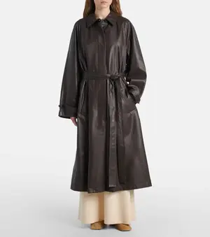 THE ROW Ryota Leather Coat