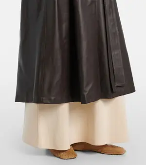 THE ROW Ryota Leather Coat