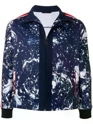 PORTS V Printed Zip-up Track Jacket - Blue