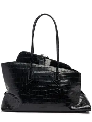 Attico THE ATTICO La Passeggiata Embossed Medium Bag - Black