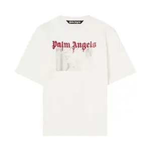 Palm Angels Portrait Pencil Classic Tee - White