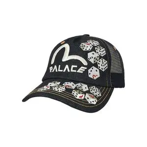 PALACE X Evisu Dice Trucker Cap - Blue