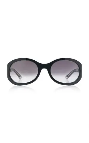 Gucci Round-frame Acetate Sunglasses - Black