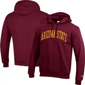 Champion Arizona State Sun Devils Basic Arch Fleece Pullover Hoodie - Maroon