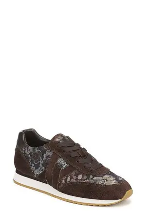 Veronica Beard Penrose Low Top Sneakers - Espresso Multi
