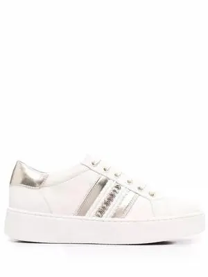 Geox Skyely Leather Sneakers - Neutrals
