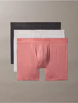 Calvin Klein 3-pack Boxer Brief - Ashford Grey/dusty Blush/light Cast