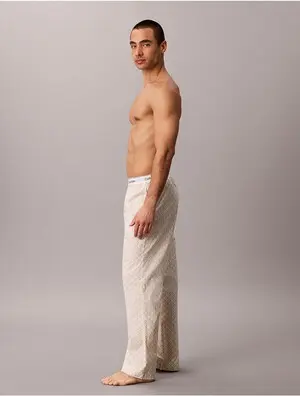 Calvin Klein Cotton Poplin Sleep Pants - Tofu