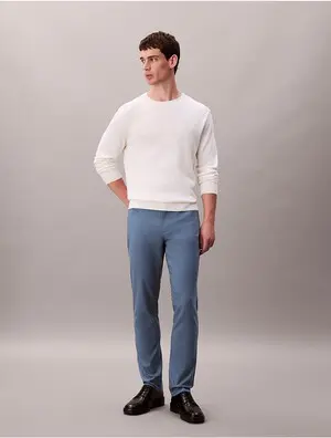 Calvin Klein Slim Fit 5-pocket Pants - Bluefin