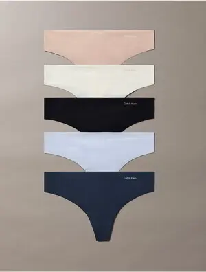 Calvin Klein Invisibles 5-pack Thong - Multi