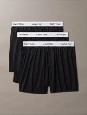 Calvin Klein Icon Cotton Stretch 3-pack Slim Boxer Black