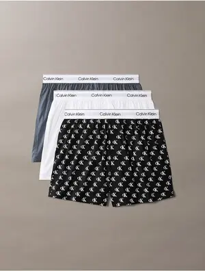 Calvin Klein Icon Cotton Stretch 3-pack Slim Boxer - Turbulence Multi
